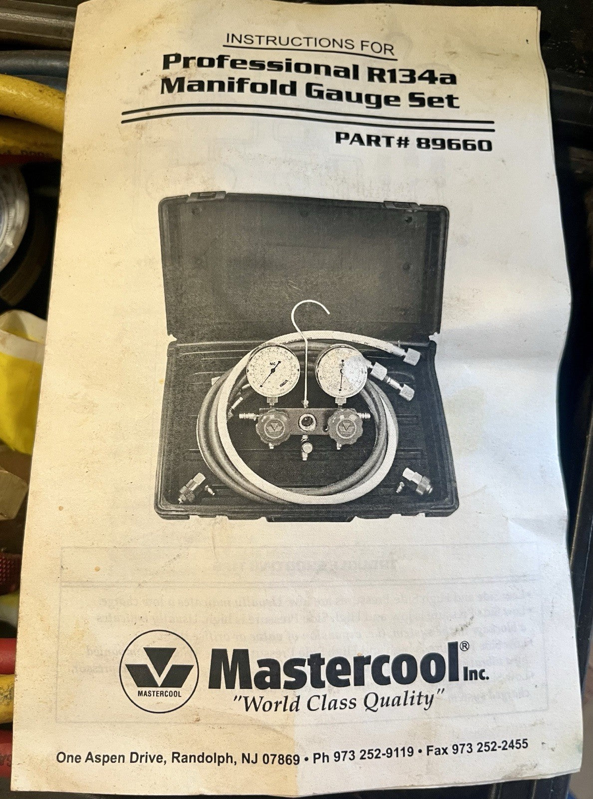 Mastercool Professional R134a Manifold Gauge Set (Part #89660) – Tucson ...